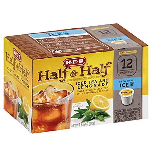 H.E.B. Half & Half Ice Tea and Lemonade single cups - Walmart.com