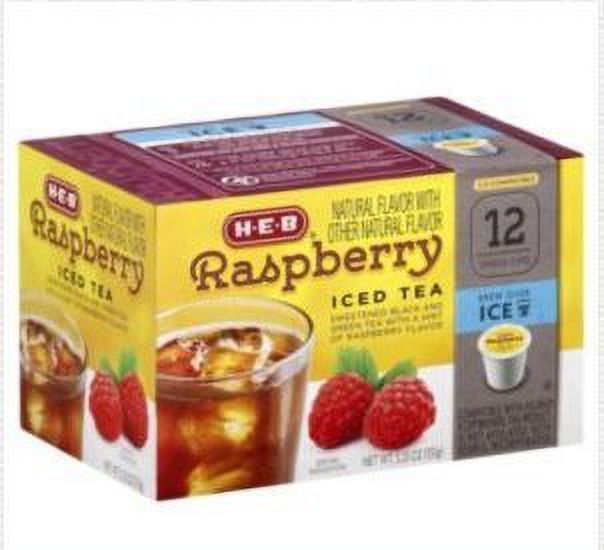 H-E-B Iced Tea Single Serve Cups, Raspberry Flavor, 12 Ct, Pack of 2 ...