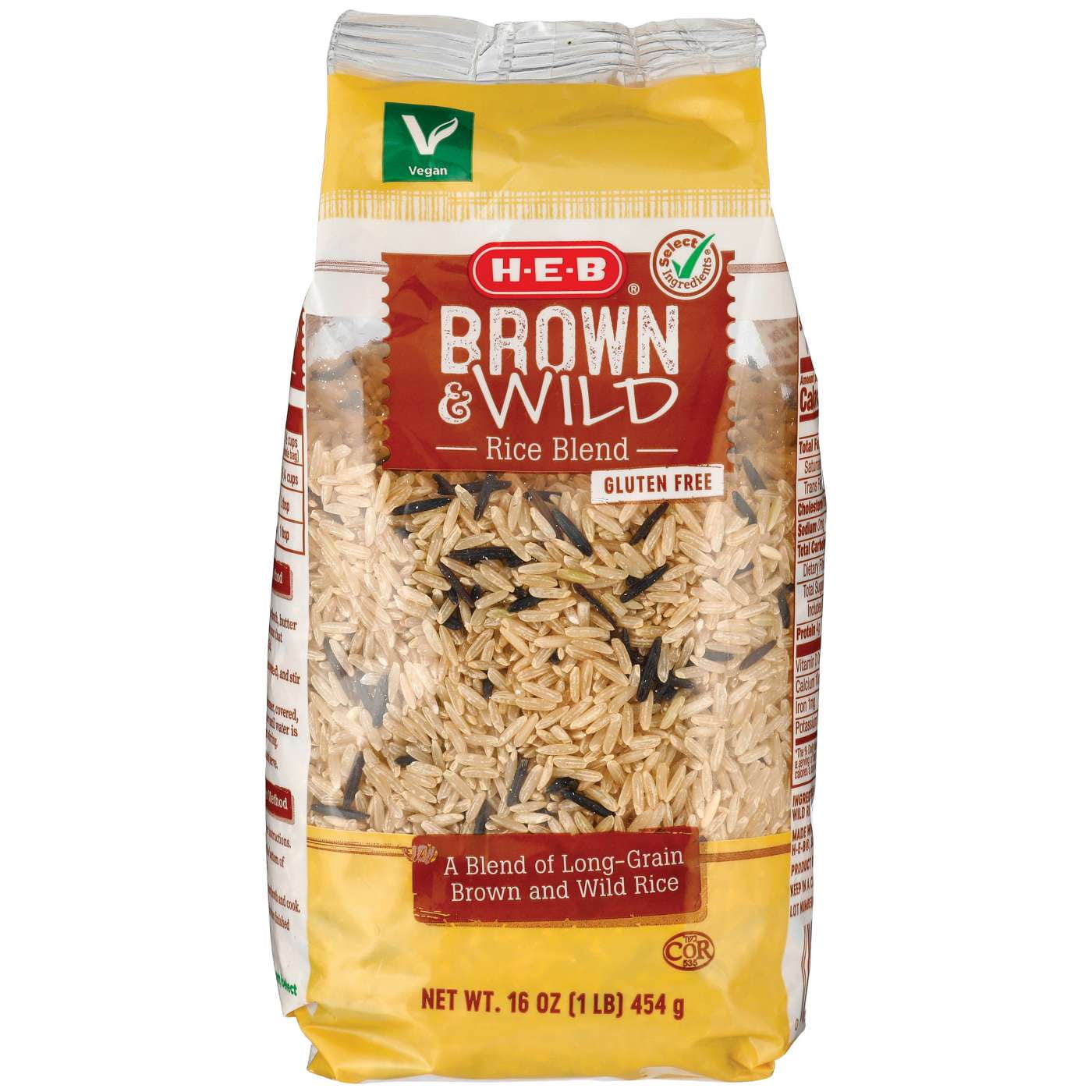 H‑E‑B Long Grain Brown & Wild Rice Blend 1 lb - Walmart.com