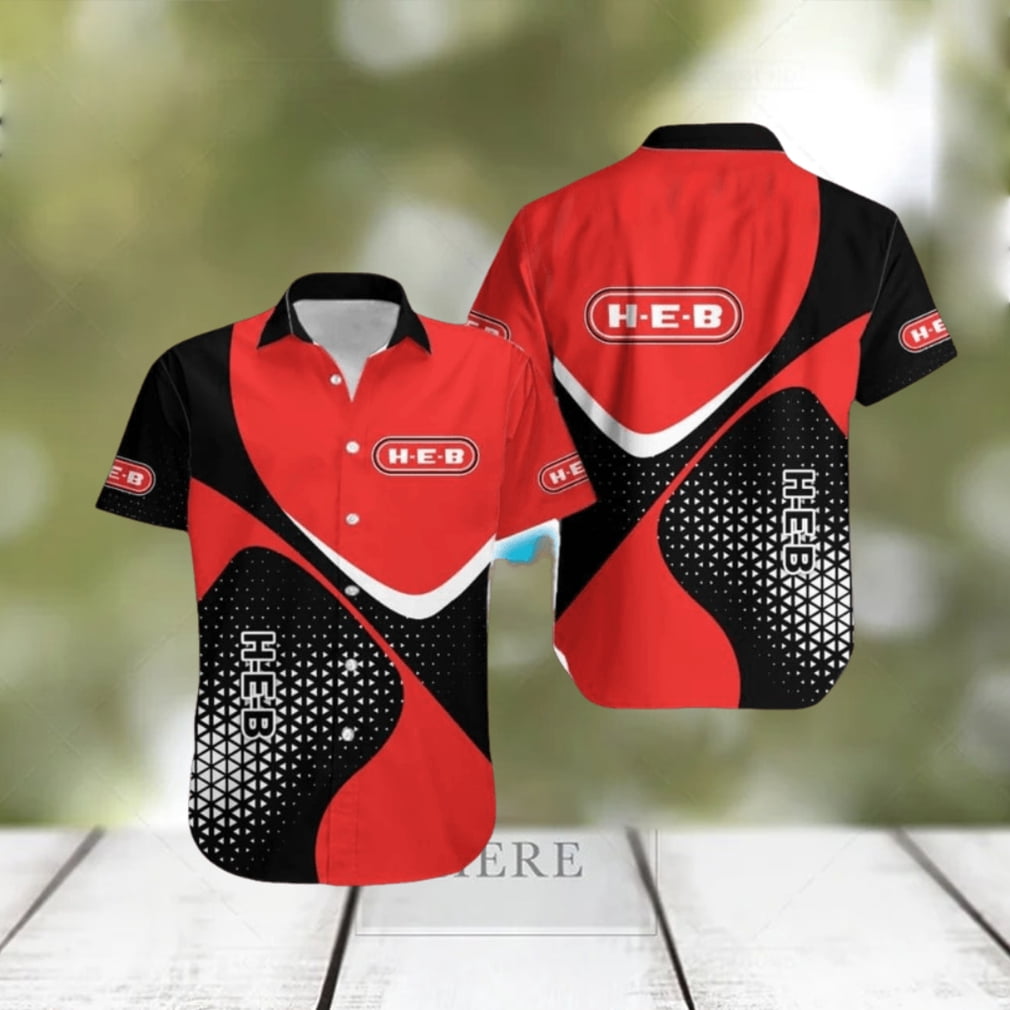 H E B Organic Logo Beach Hawaiian Shirt For Men And Women title ...