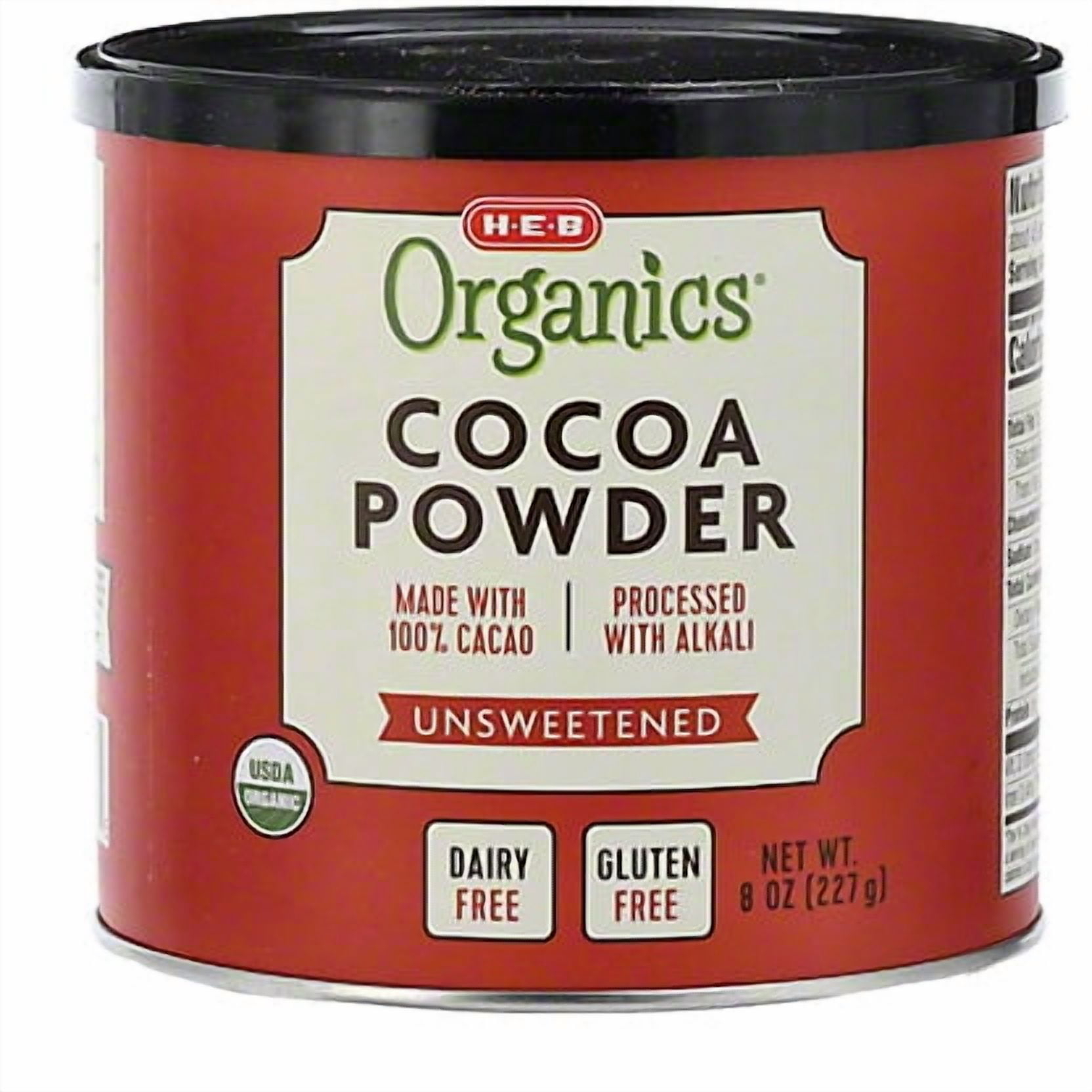 H-E-B Organics 100% Unsweetened Cocoa Powder, 8 oz - Walmart.com