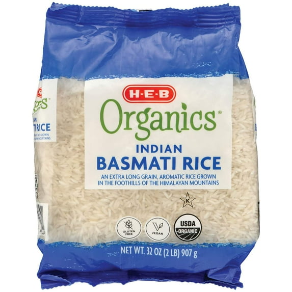 H‑E‑B Organics Indian Basmati Rice 2 lbs - Walmart.com