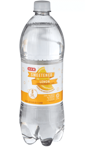 H.E.B Sweetened Lemon Sparkling Water Beverage, (1 Liter) - Walmart.com