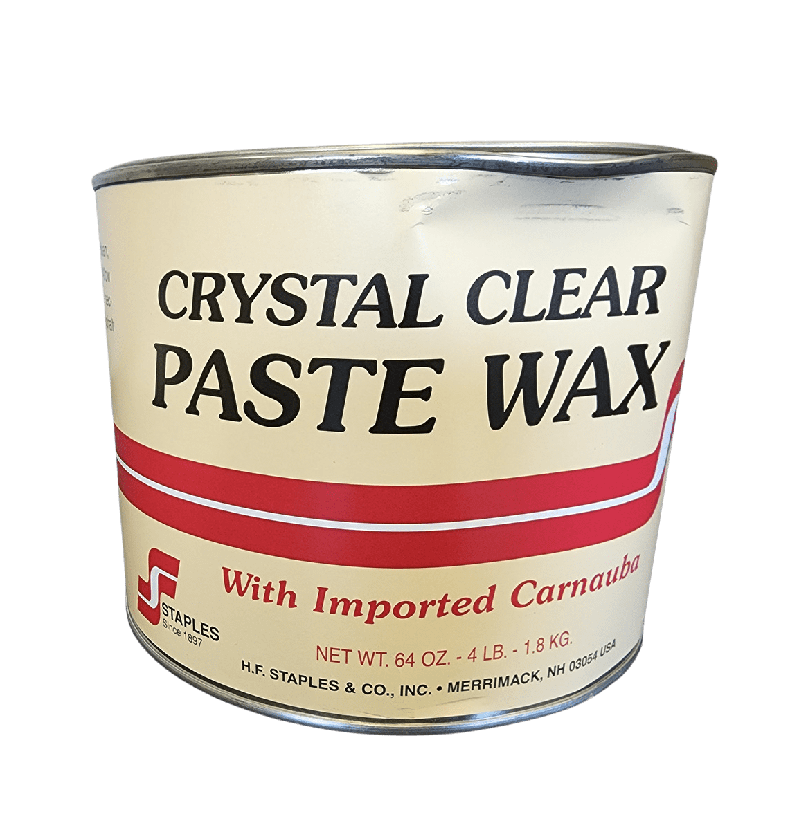 H. F. Staples Crystal Clear Paste Wax 4 lb - Walmart.com