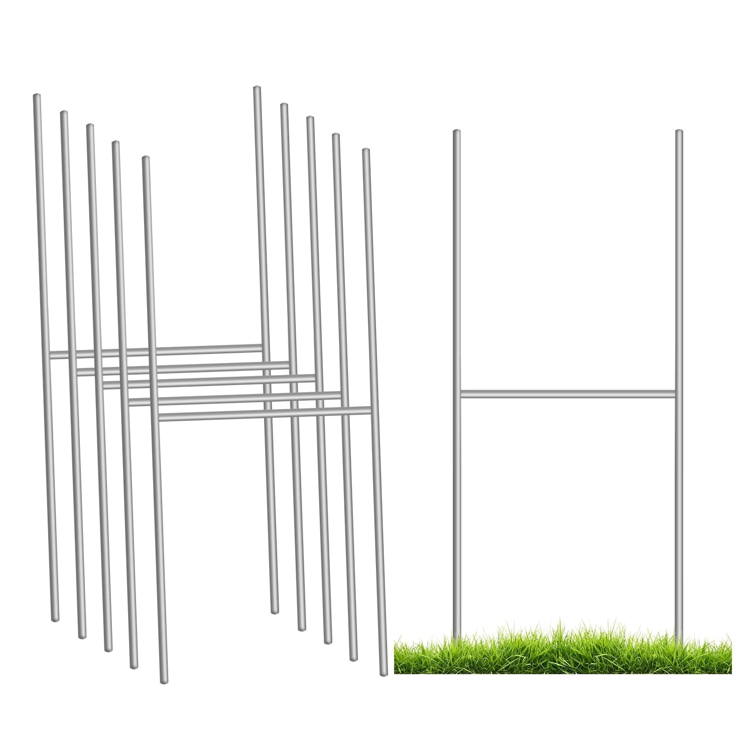 Yard Sign Stakes 10"x16" Metal H Frame Stakes Wire Stakes Yard Sign Stake Lawn Sign Stake-30 PCS ...