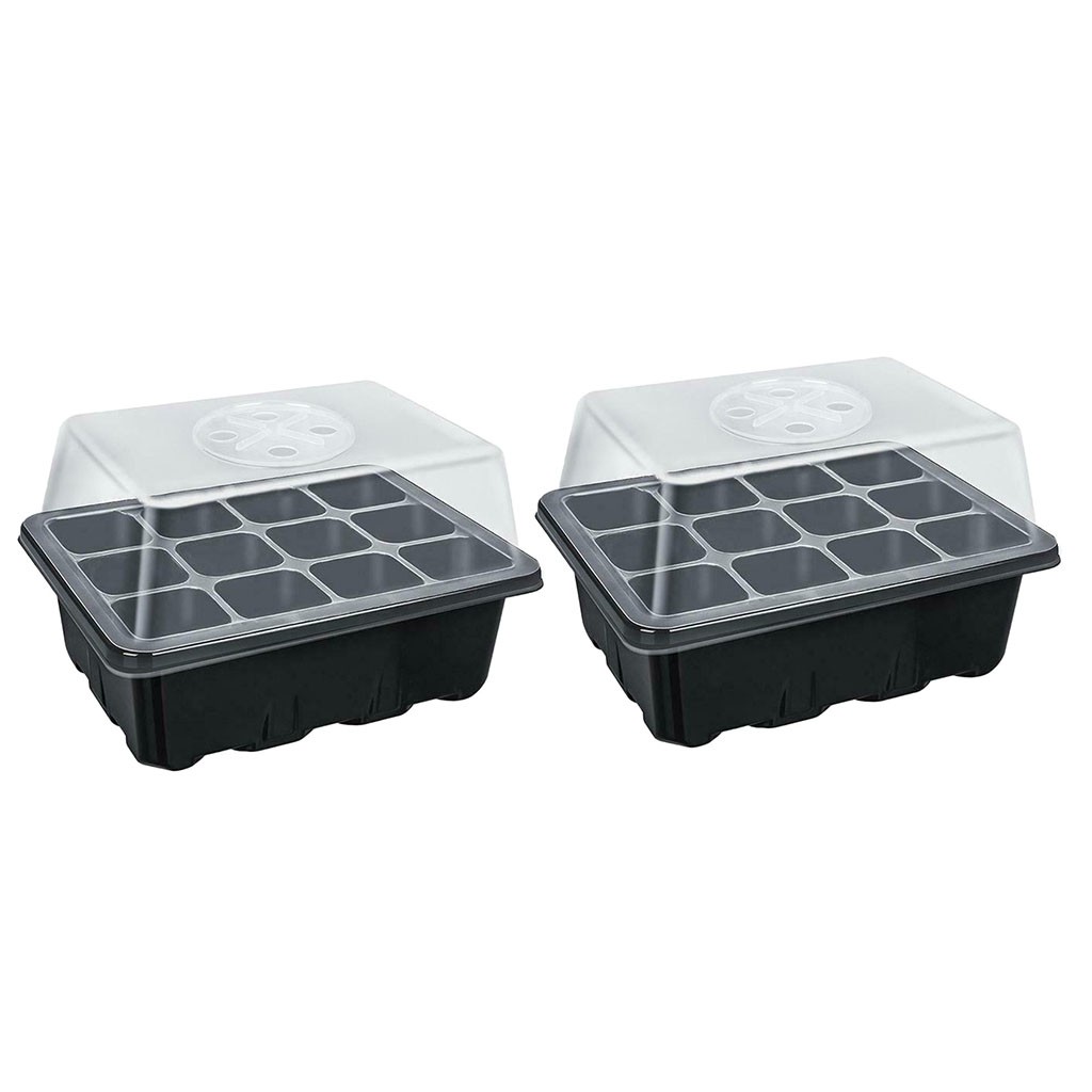 H&G AOVUWU 12 Hole Plant Seed Box Nursery Seedling Garden Yard Tray Hot ...