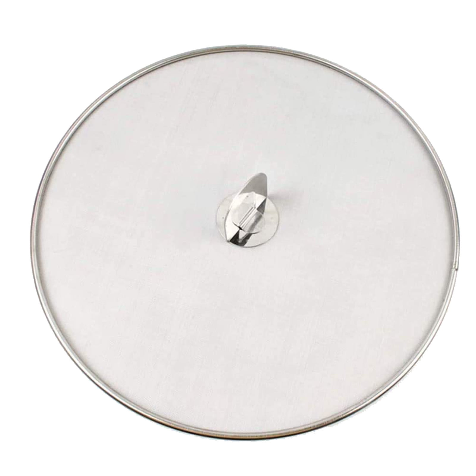 H&G AOVUWU Universal Tempered Glass Lid with Stainless Steel Rim and ...