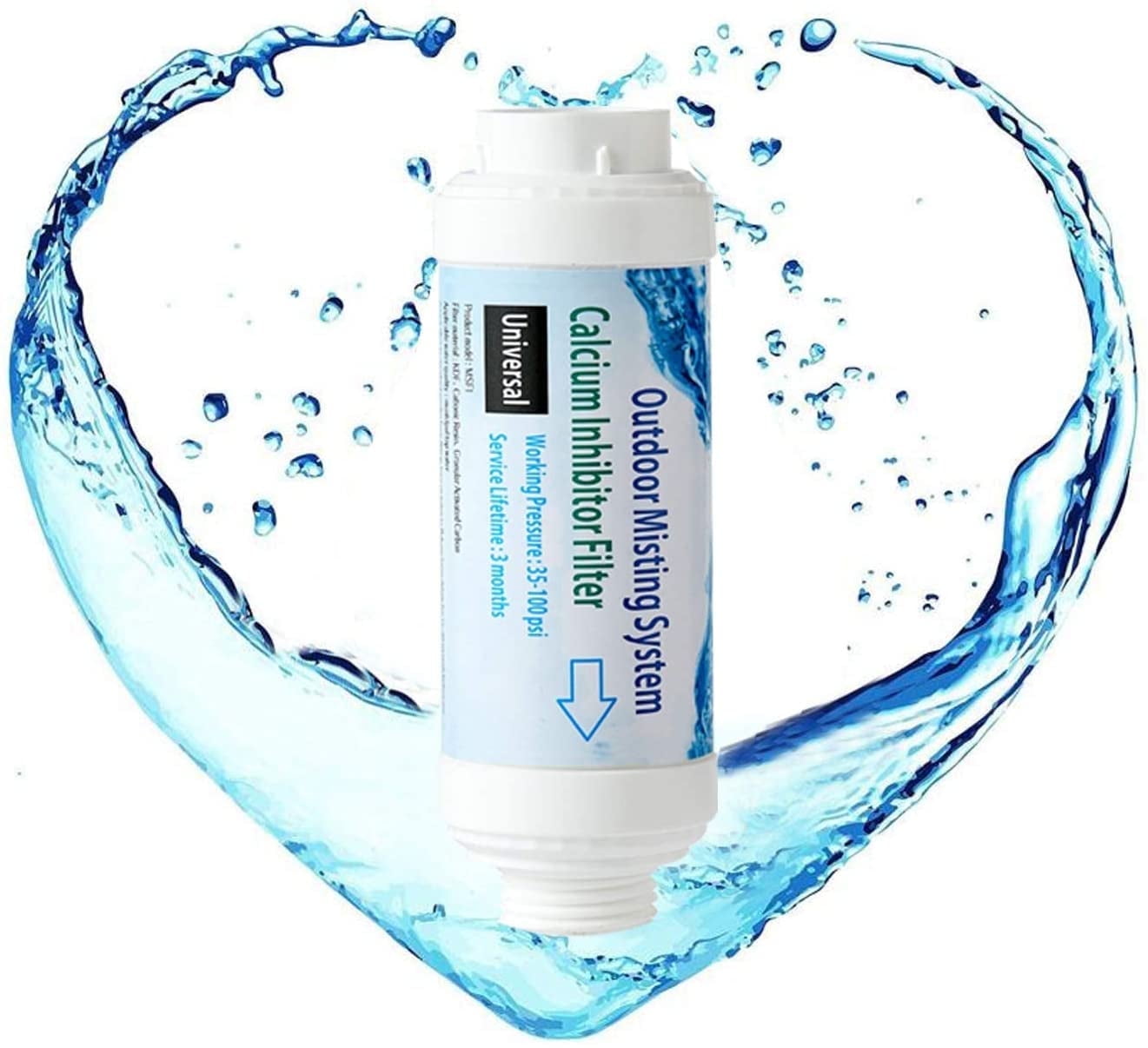 H&G lifestyles Calcium Filter, Patio Misters Inline Water Filter ...