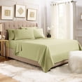 H&H Décor 4 Piece Microfiber Sheet Set Sage Full-XL Deep Pocket 18 Inch ...