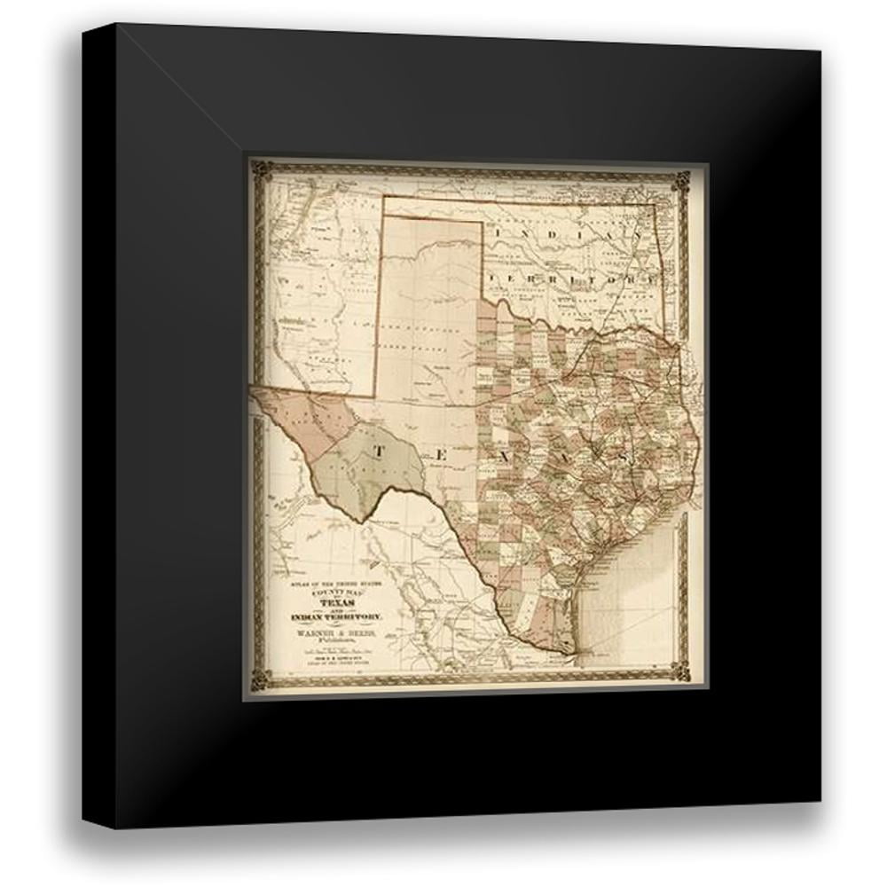 H.H. Lloyd and Company 15x17 Black Modern Framed Museum Art Print ...