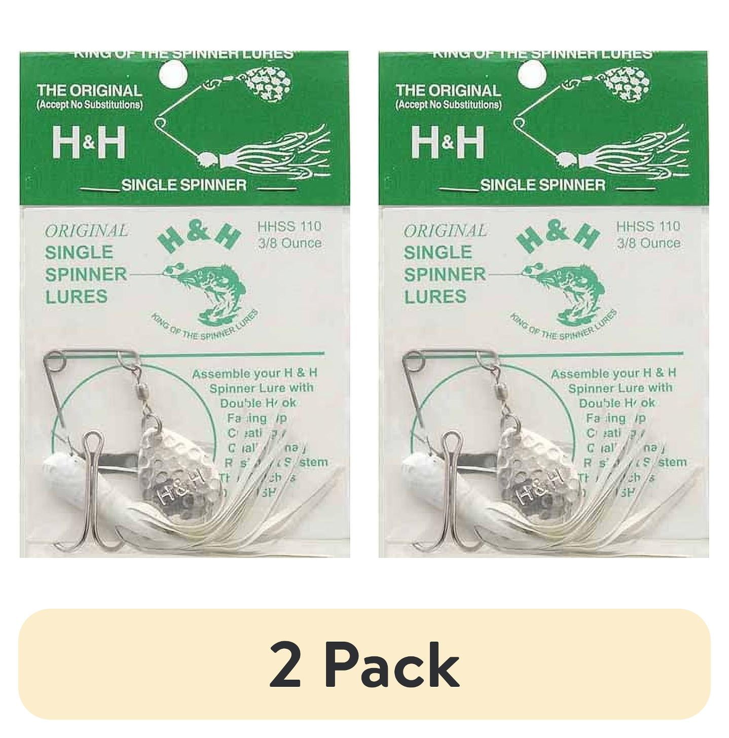 2 Pack H H Lure Company Original Spinner Bait Single Blade 3 8 Oz