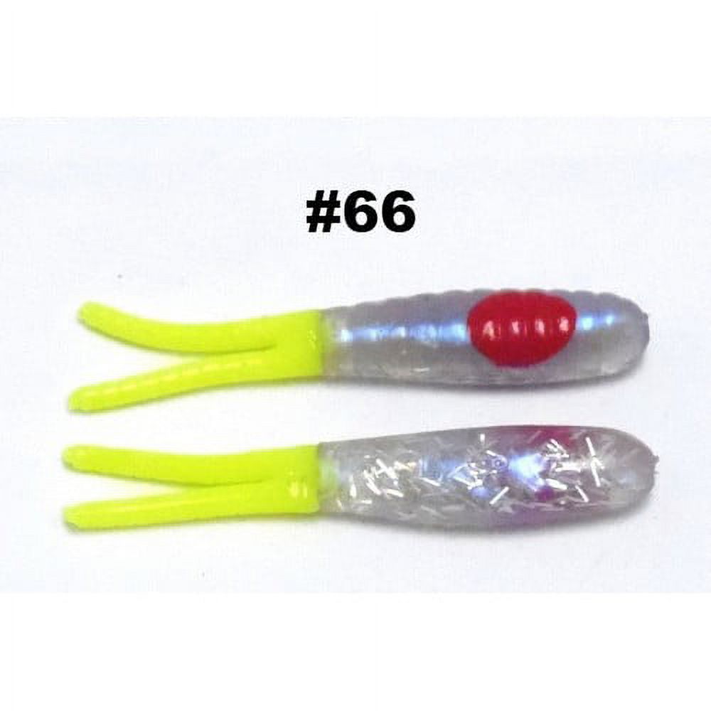 H&H Tackle SR103-66 Blue Moon/Chartreuse Twin Tails Soft Plastic 3 ...