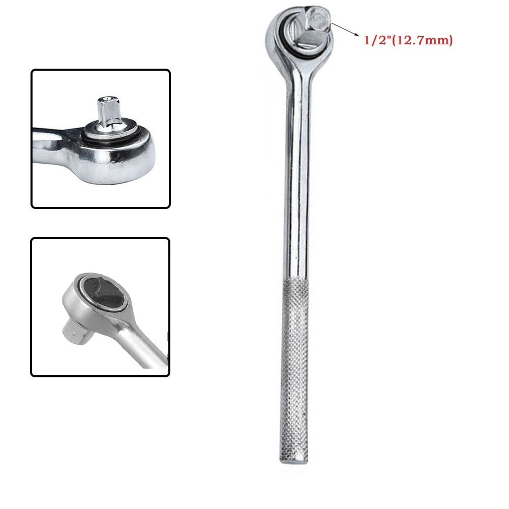 H Handle 1/4\" 3/8\" 1/2\" High-Torque Ratchet Wrench for Socket Quick ...