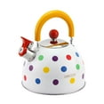 H Haus Roland Tea Kettle Stovetop Whistling Colorful Polka Dots Kettle ...