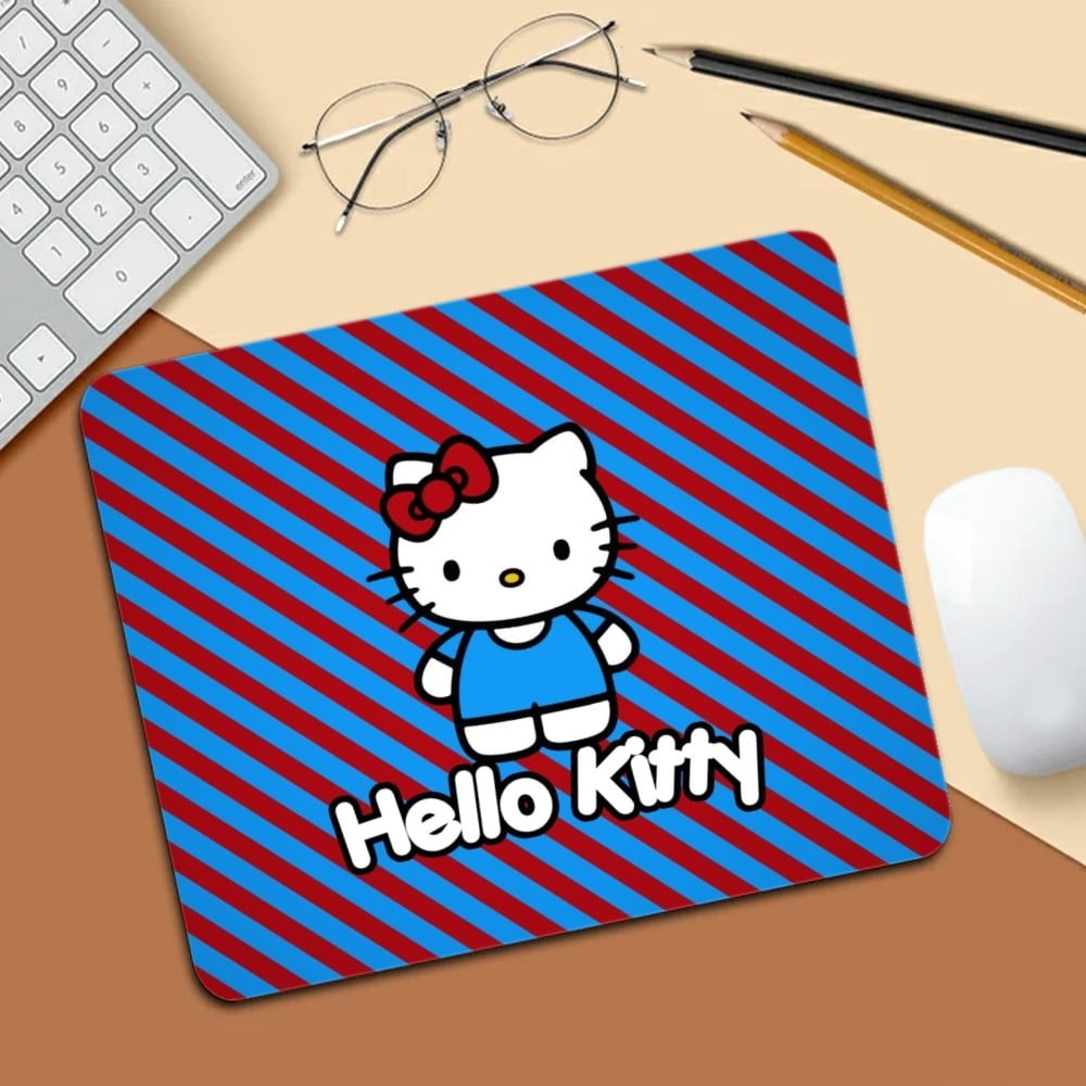 H-Hello Cute K-Kitty Mousepad Mousepad Game Pc Accessories Overlock ...