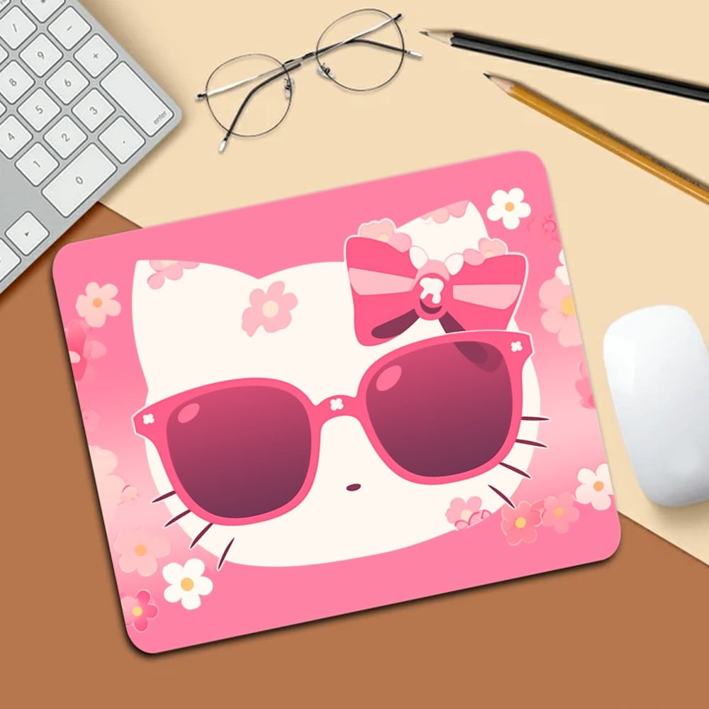 H-Hello Cute K-Kitty Mousepad Mousepad Game Pc Accessories Overlock ...