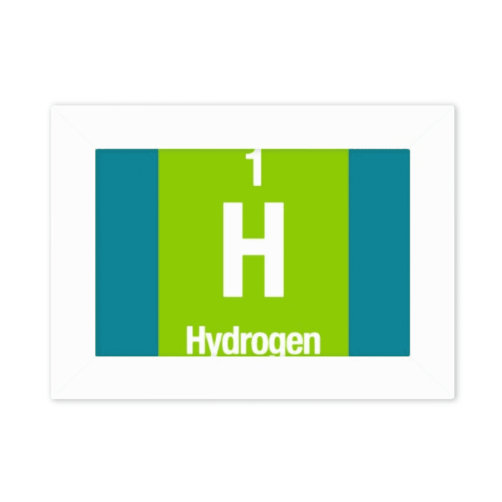 H Hydrogen Checal Element Science Photo Mount Frame Picture Art ...
