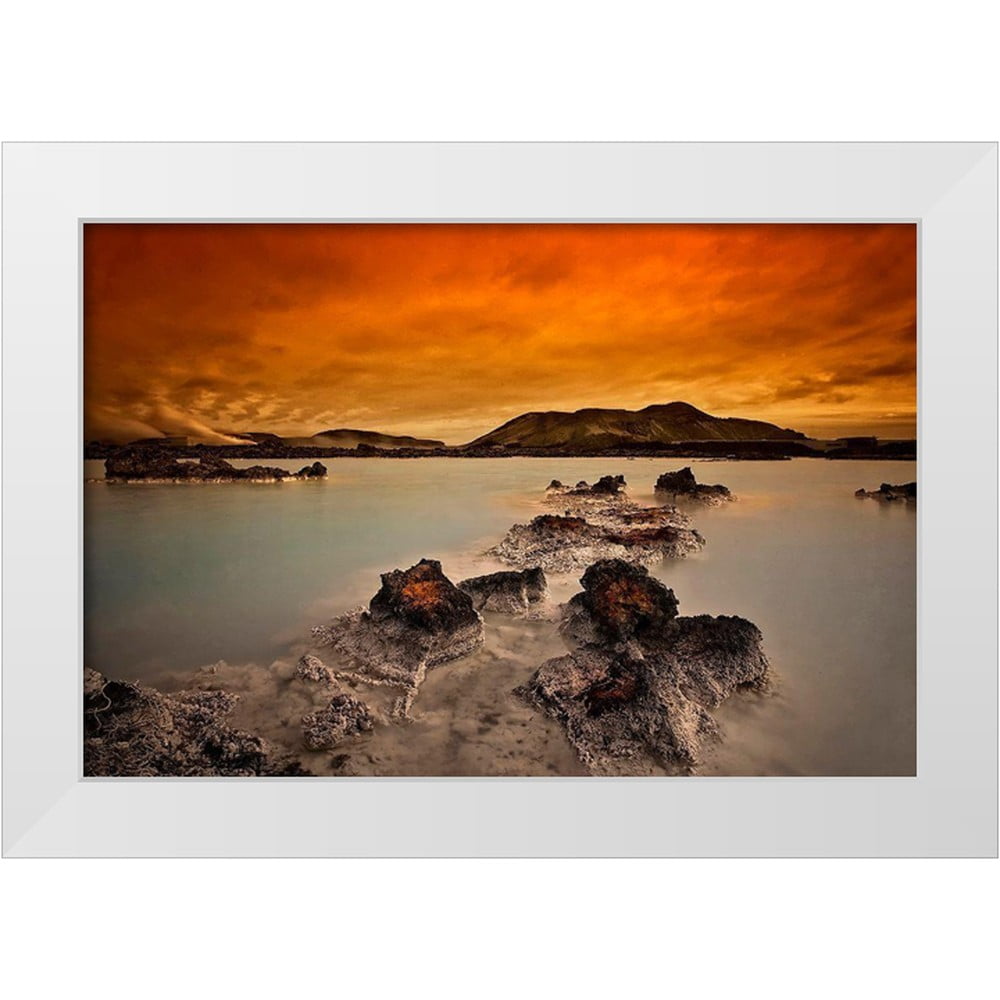H. Ingibergsson, Torsteinn 24x17 White Modern Wood Framed Museum Art ...