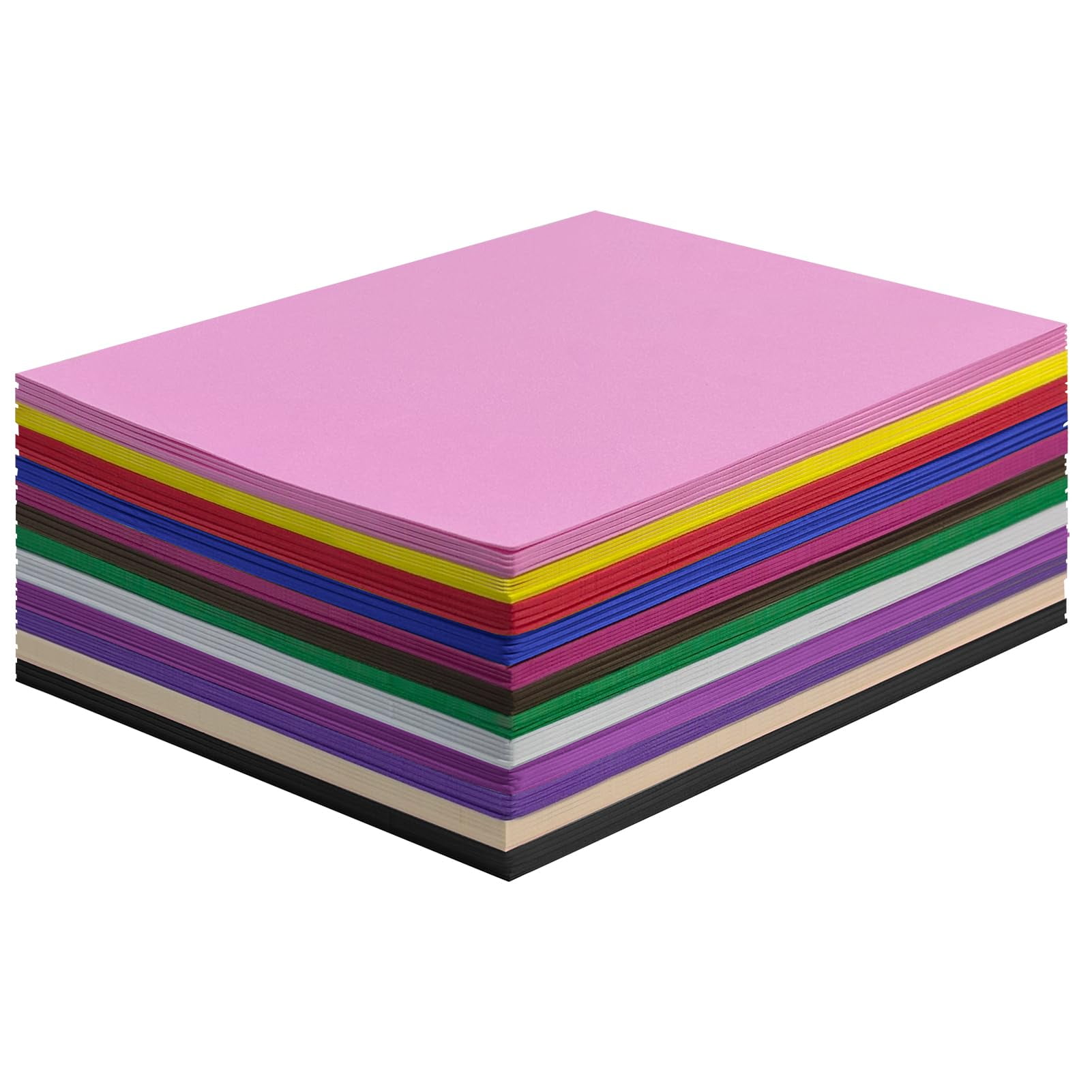 H.J. Immbir 70 Pack MMF7 Foam Sheets Crafts，8 x 8 Inch, Assorted 12 ...