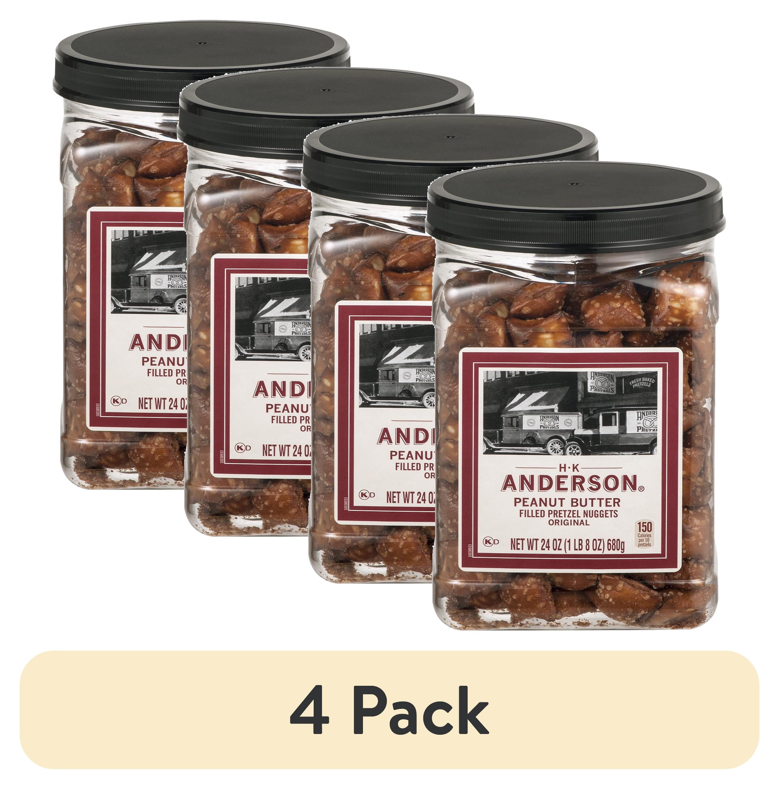 (4 pack) H.K. Anderson Peanut Butter Filled Pretzel Nuggets, 24 oz ...