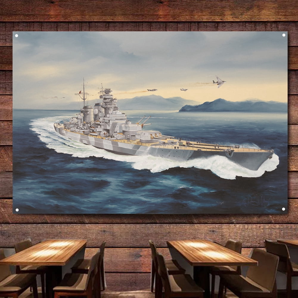 H-Klasse Schlachtschiff German Battleship Wall Art Banners Hanging ...