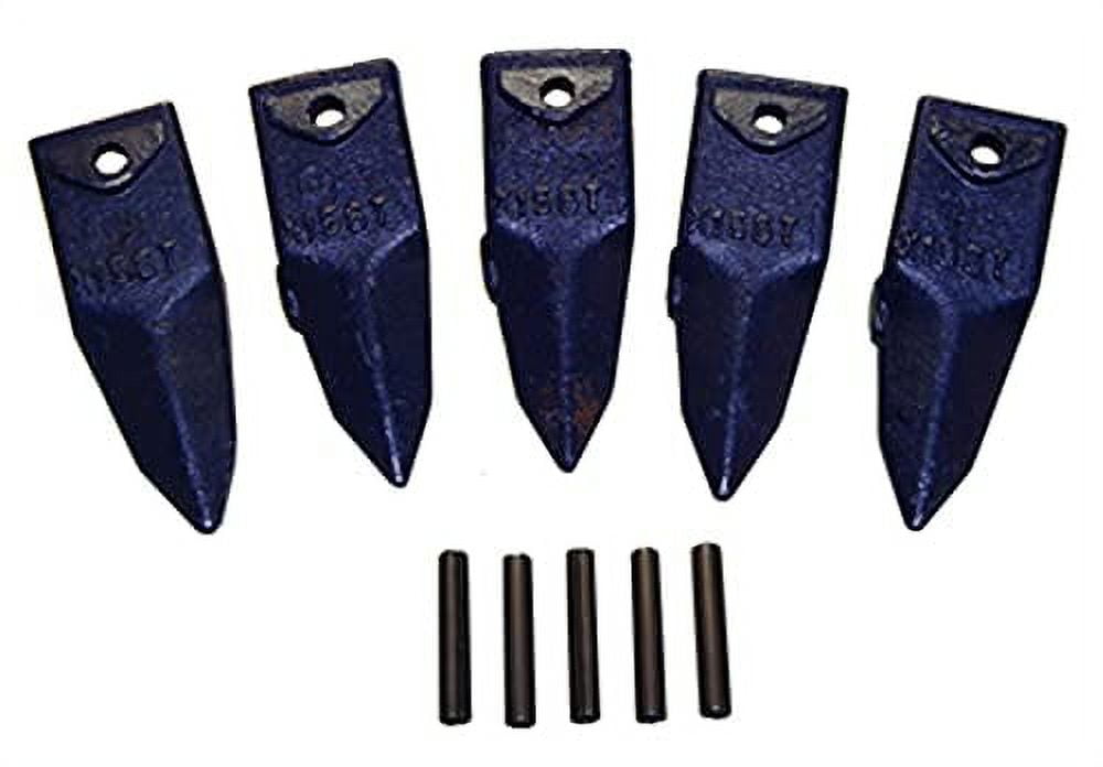 H&L Tooth Company X156T Single Tiger Bucket Teeth + 156LPN Long Pins (5 ...