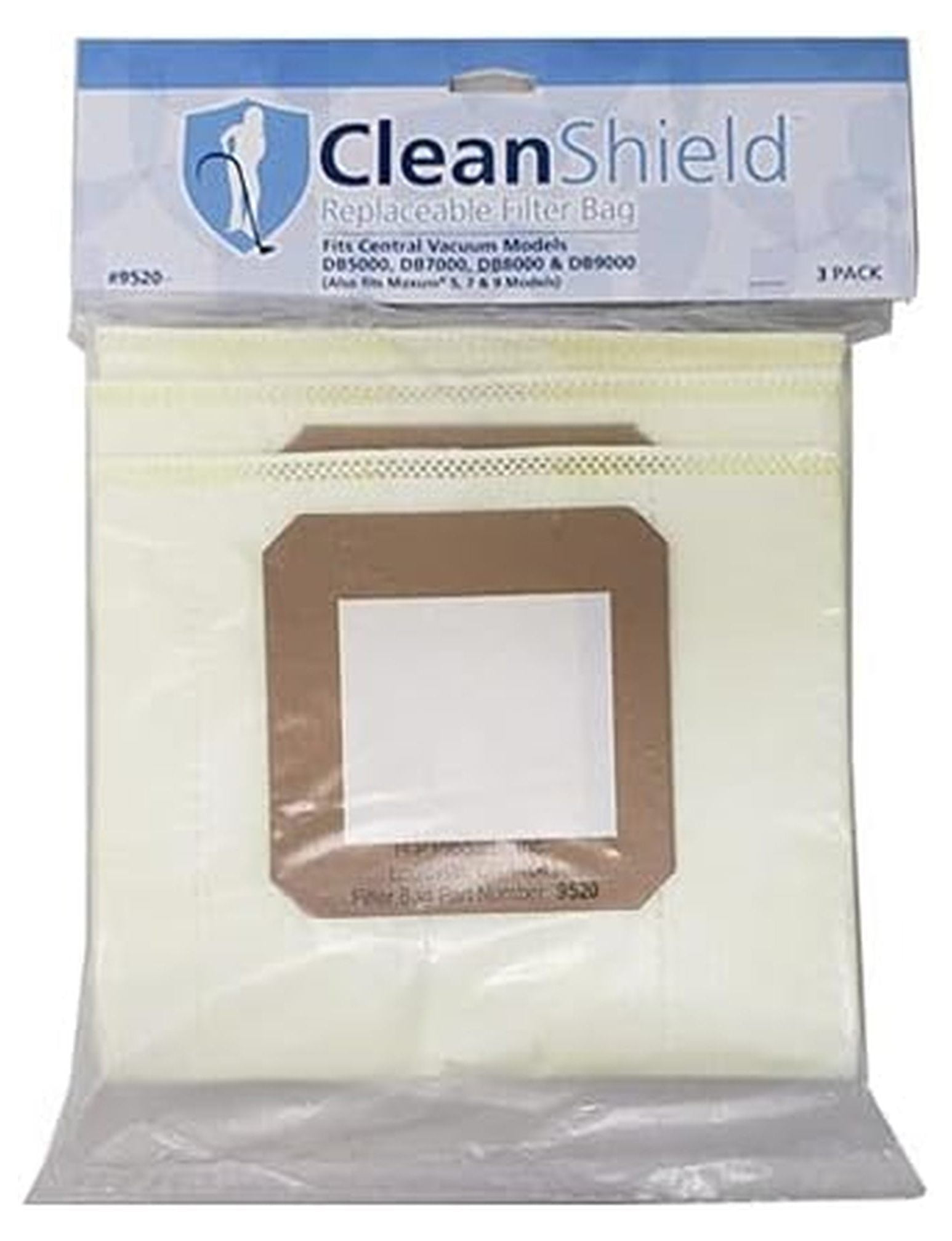 H-P Central Vacuum Filter Bags - CleanShield Replacement Bags for ...