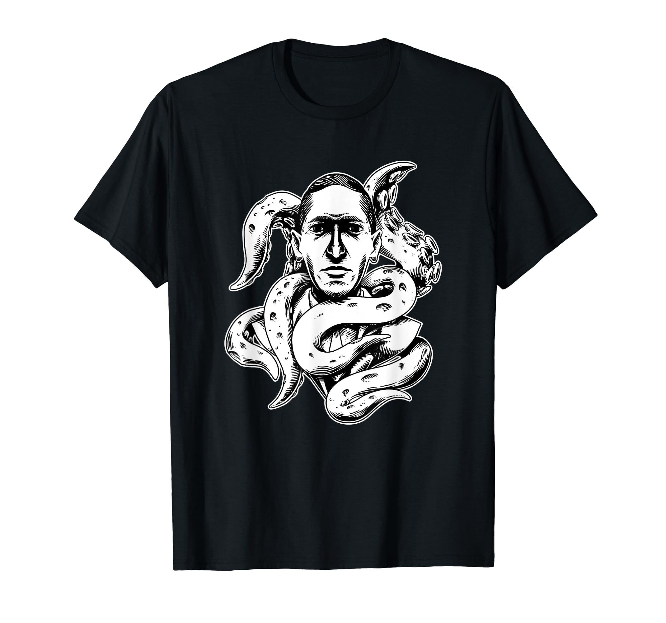 H.P. LOVECRAFT CTHULHU TENTACLES VINTAGE HORROR T-Shirt - Walmart.com