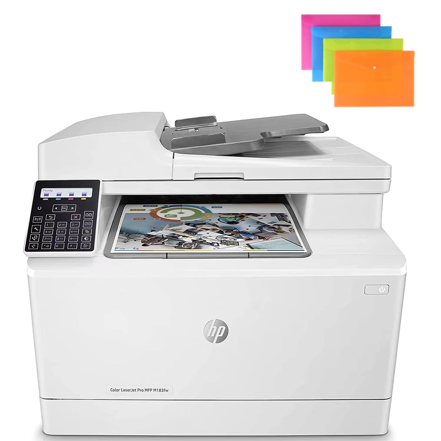 H-P Laserjet Pro MFP M183FW All-in-One Wireless Color Laser Printer ...