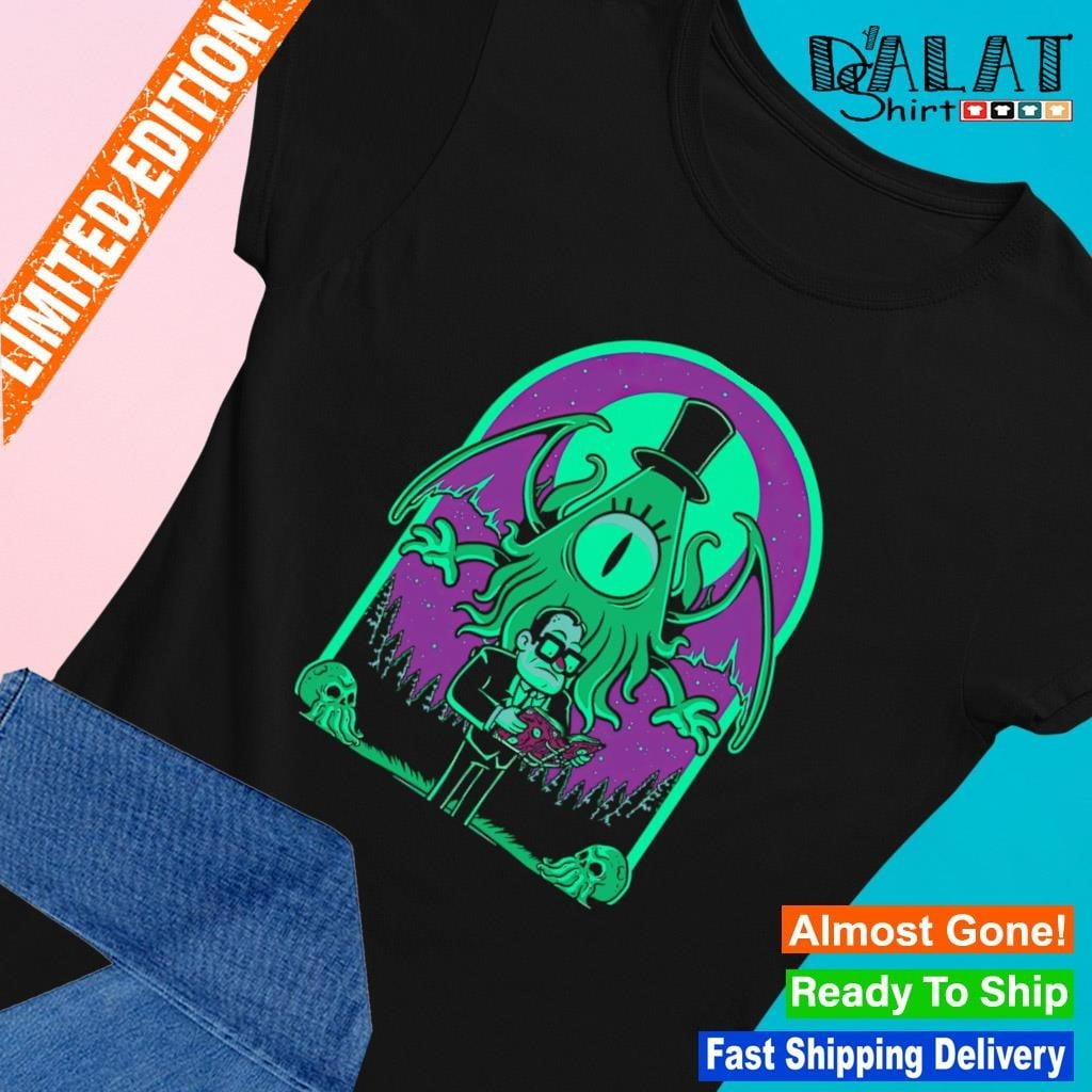 H P Lovecraft And Cthulhu In The Style Of Gravity Falls Shirt - Walmart.com