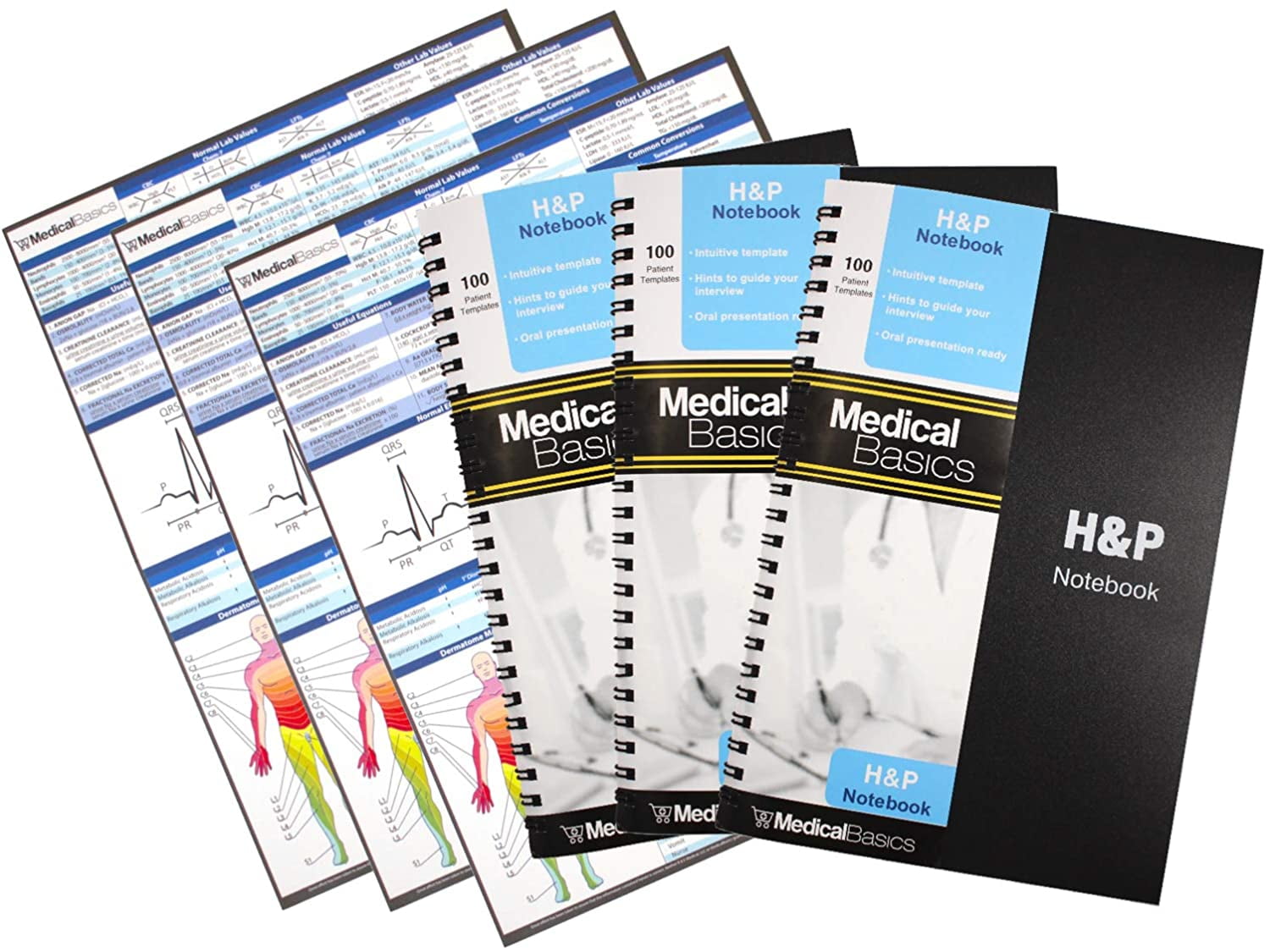 H&P Notebook (3 Pack) - Medical History and Physical Notebook, 100 ...
