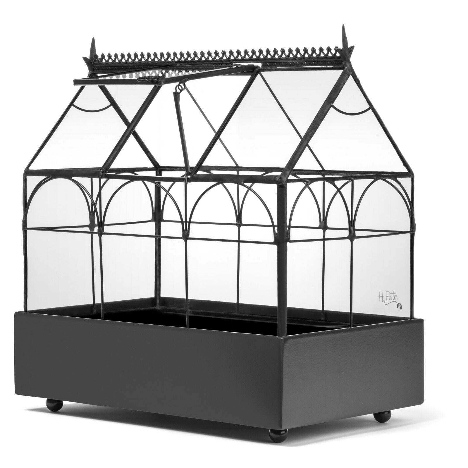 H Potter Glass Terrarium – Wardian Case Miniature Fairy Garden Plant ...