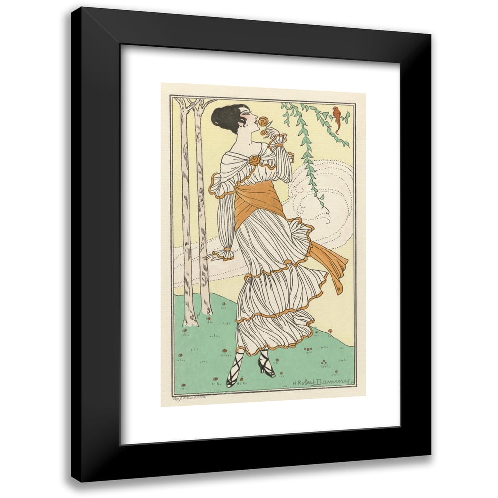 H. Robert Dammy 16x24 Black Modern Framed Museum Art Print Titled ...