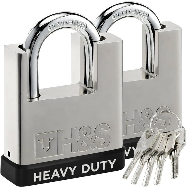 H&S 5 Keys 60mm Heavy Duty Warehouse Container Garage Shutter Padlock ...