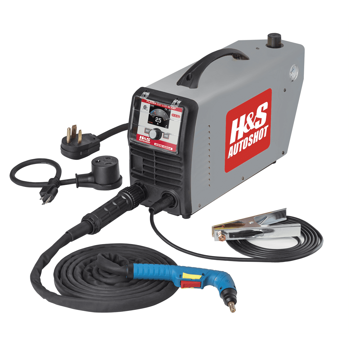 H&S AutoShot HSW-6004 Plasma Cutter 40 Amp LCD Inverter 1/2-inch ...