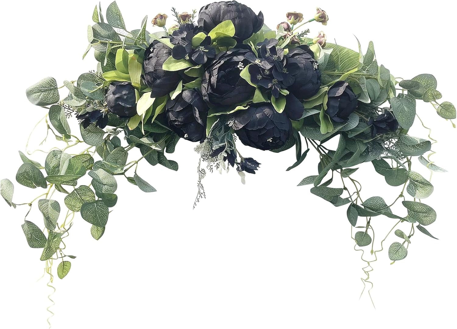 H&S BRIDAL Wedding Arch Flowers, 30 Inch Rustic Artificial Floral Swag ...