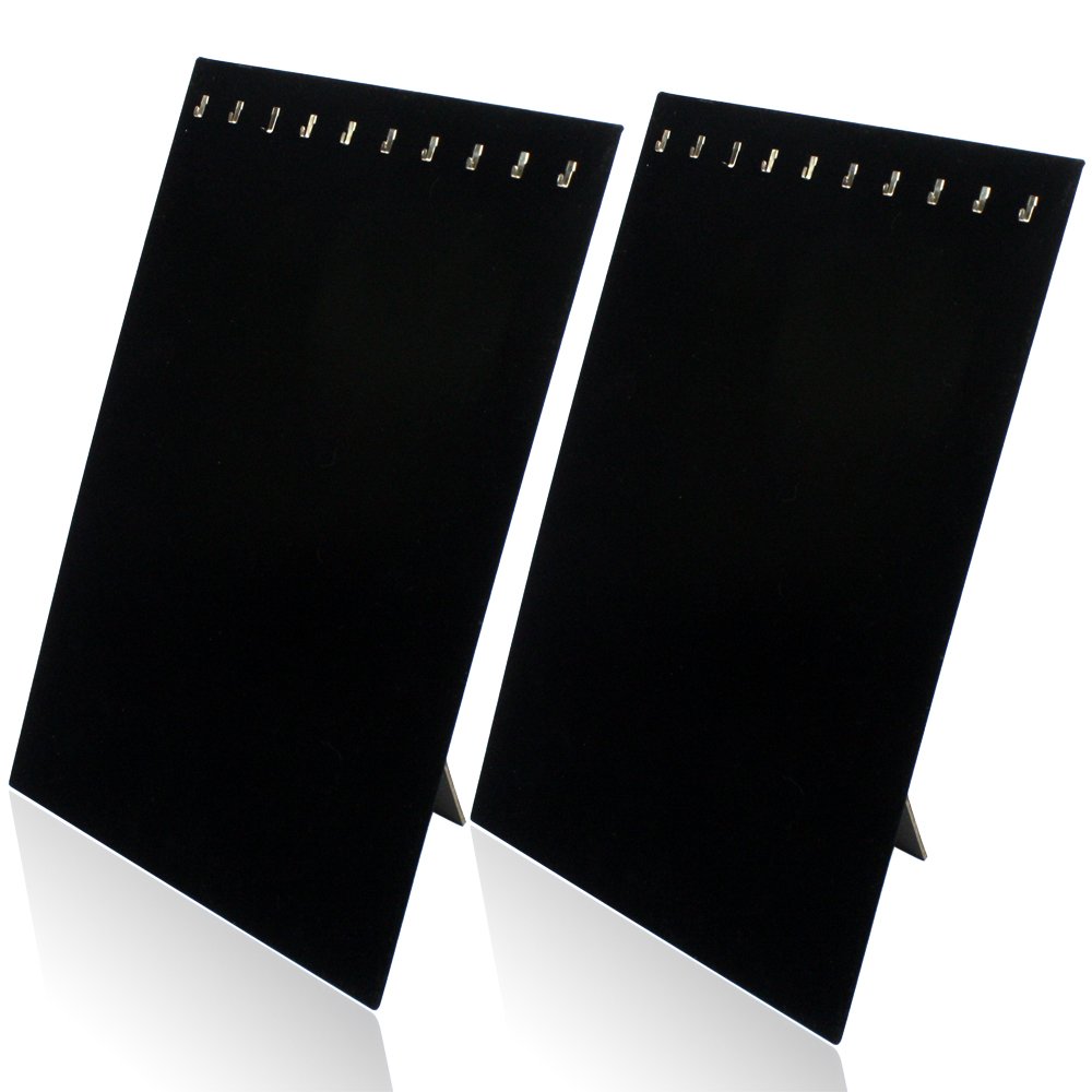 Black Leatherette Jewelry Display Riser Stand Pedestal for Accessories ...