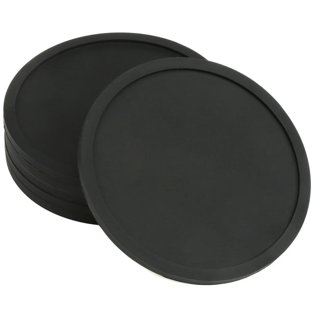 H&S Non Slip Silicone Drink Coasters - Set of 6 - Anti Stain & Heat ...