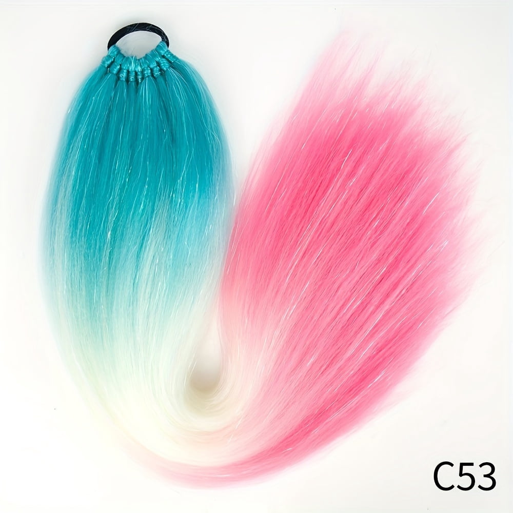 H&STAR 24Inch Synthetic Hair Ponytail Hair Extensions Hair Shiny Hair ...