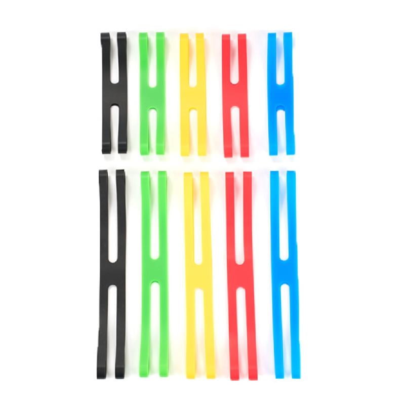 H Shape Silicone Bands, Colorful Elastic H Bands Wrapping Strap for Bag ...