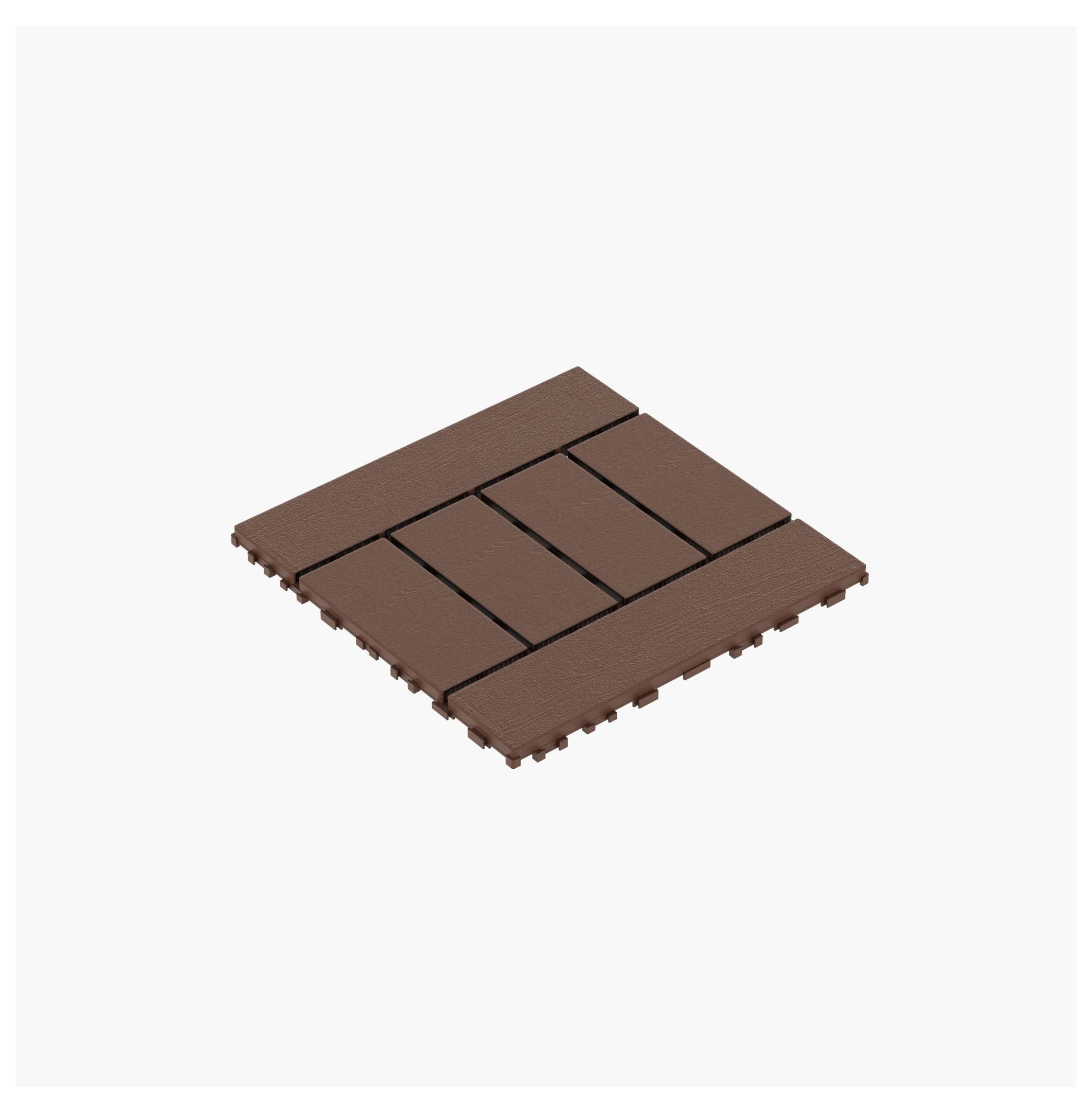 H Style 12" Patio Deck Tiles, DIY Module Interlocking Decking Tiles ...
