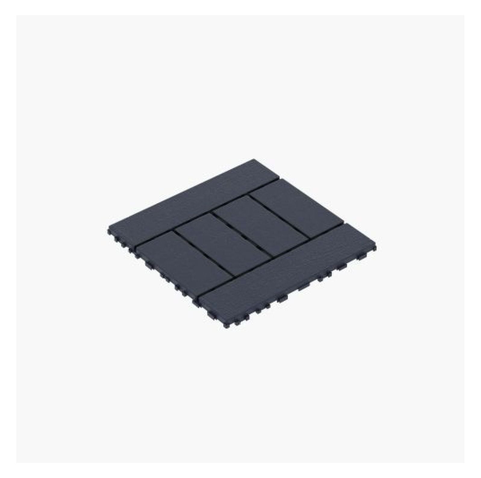 H Style 12" Patio Deck Tiles, DIY Module Interlocking Decking Tiles ...