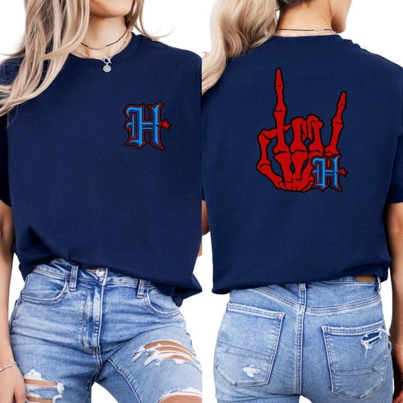 H-Town Rock Hand Graphic Tee, Houston Inspired Sports Fan Shirt, Unisex ...