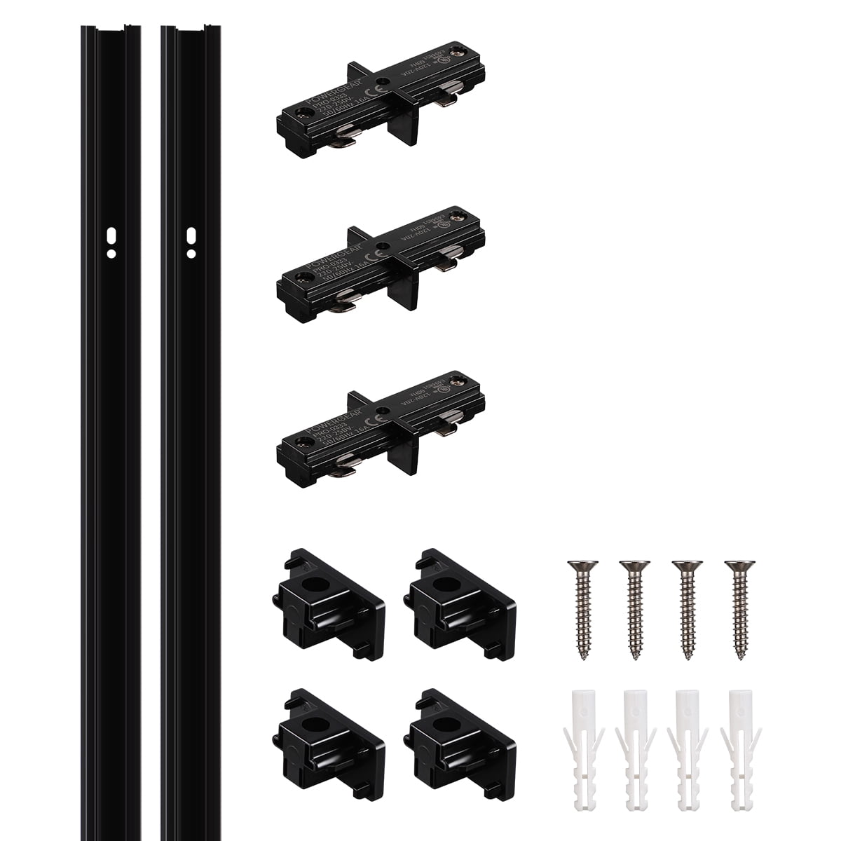 DIY Track Rail Kit, Package includes 2 x H Style Track Lighting Rails+ ...