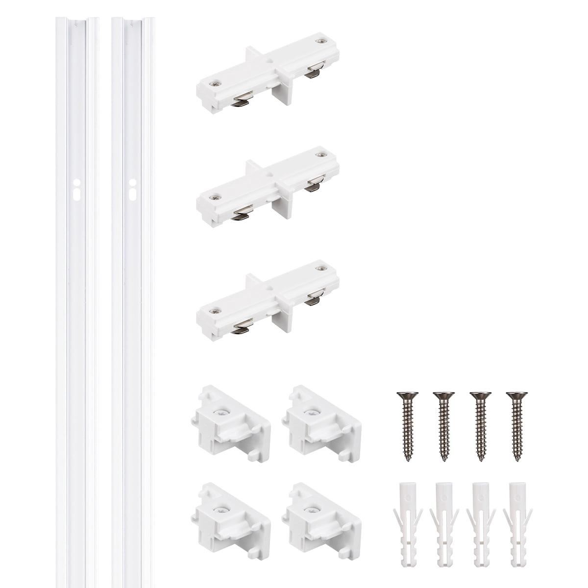 DIY Track Rail Kit, Package includes 2 x H Style Track Lighting Rails+ ...