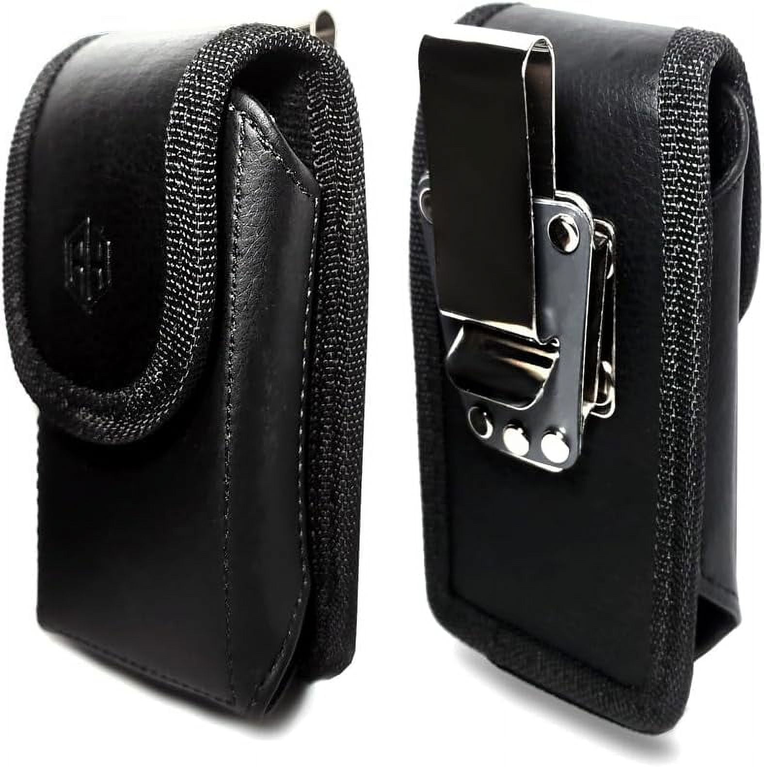 H Universal Vertical Leather FLIP Cell Phone Cases Detachable Holster ...