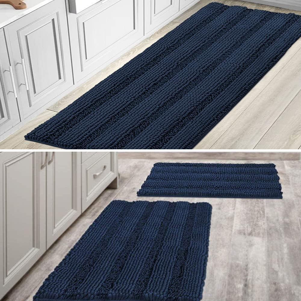 H.VERSAILTEX Item Striped Chenille Rug Pack 2-20 x 32/17 x 24 and Pack ...