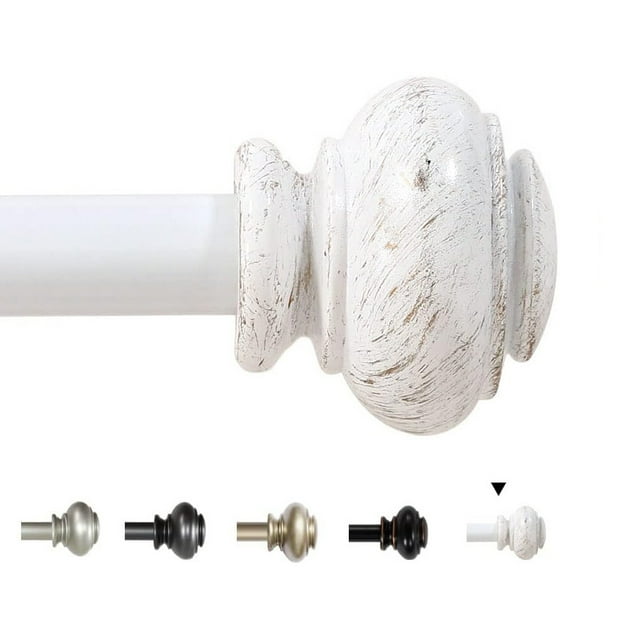 H.VERSAILTEX Window Curtain Rod Set 28 - 48" 3/4 Inch Diameter Small ...