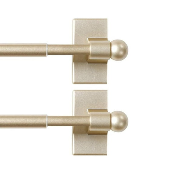 H.Versailtex Contemporary Magnetic Curtain Rods, 0.5 in and 0.5 in ...