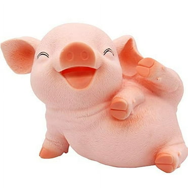 Sitting Pig on Cash Money Piggy Bank Coin Bank -D - Walmart.com